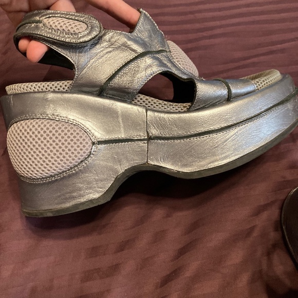 Shoes | Rare 199s Platform Rave Shoes Size 75vintage Festivalburning ...